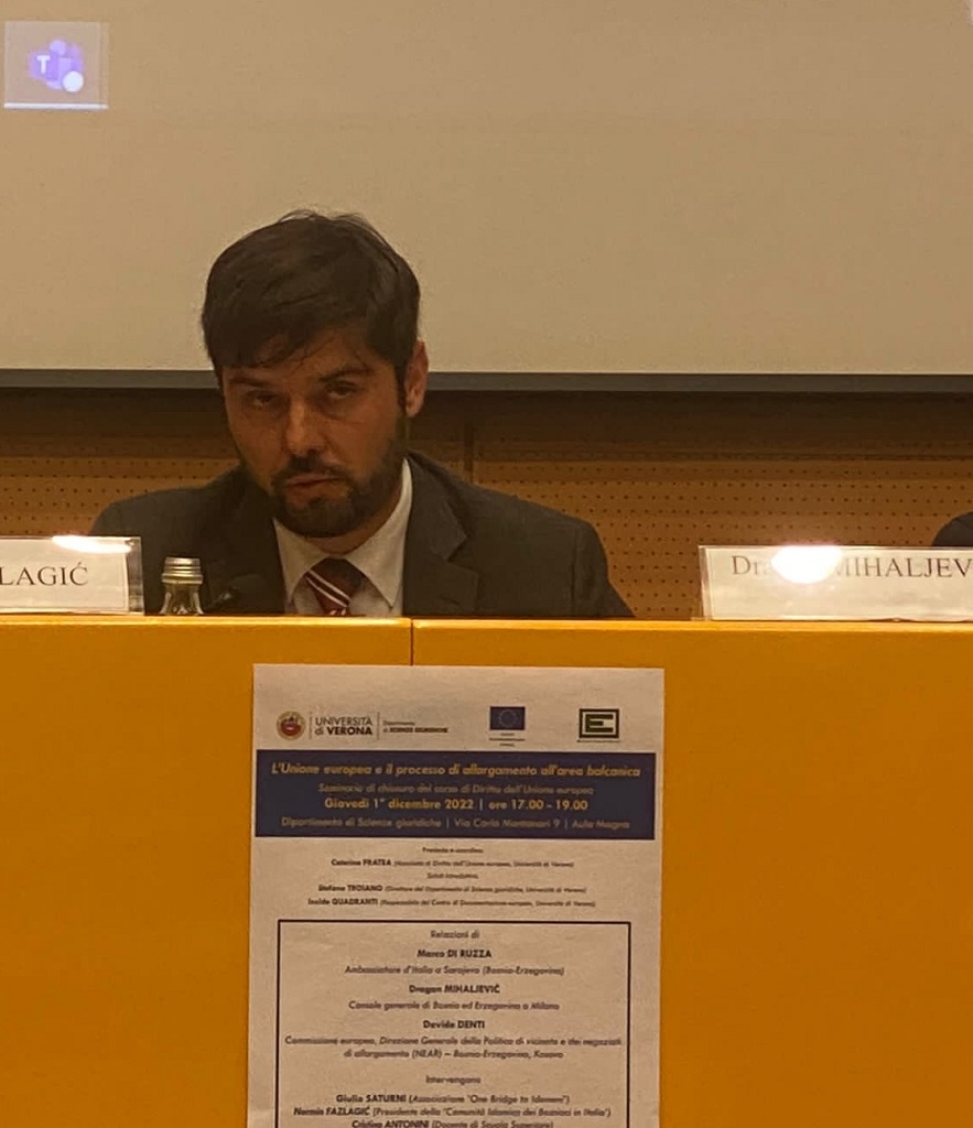 Generalni konzul BiH u Milanu Dragan Mihaljević održao predavanje na ...